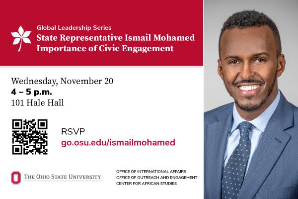 Global Leadership Series: Ohio State Representative Ismail Mohamed ... Global Leadership Series: Ohio State Representative Ismail Mohamed ...